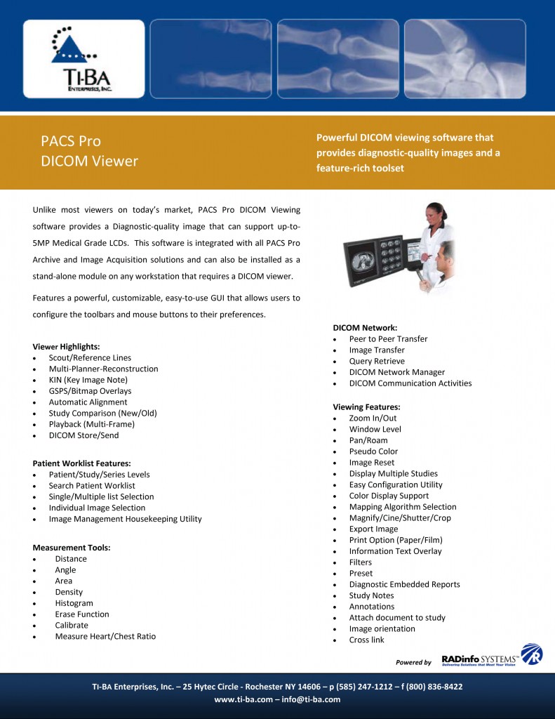PACS Pro DICOM Viewer | Digital Imaging Solutions | Digital Radiography ...